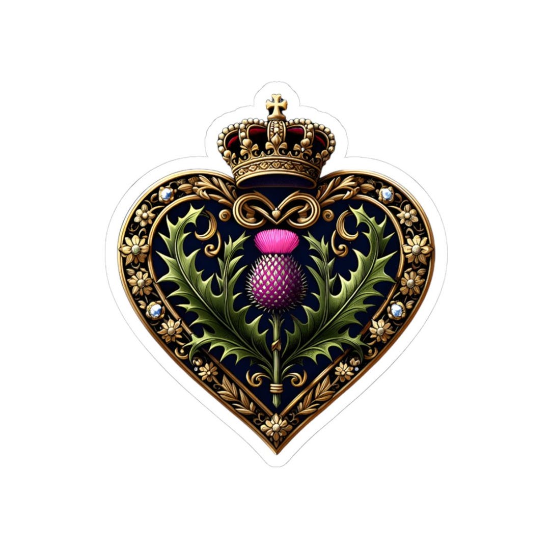 Royal Scottish Thistle Vinyl Decal - Etsy