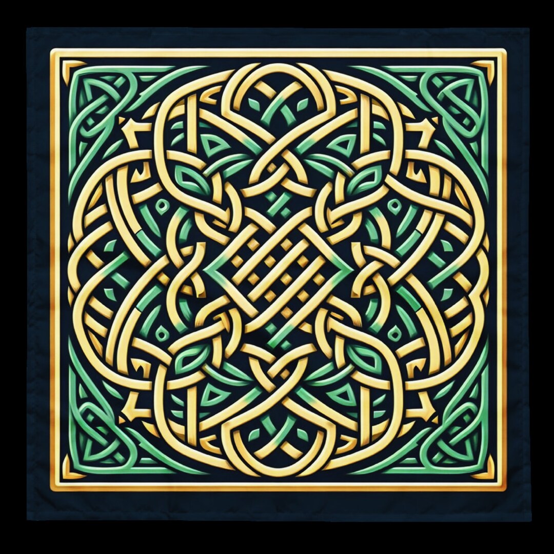 Irish Celtic Knot Bandana - Etsy