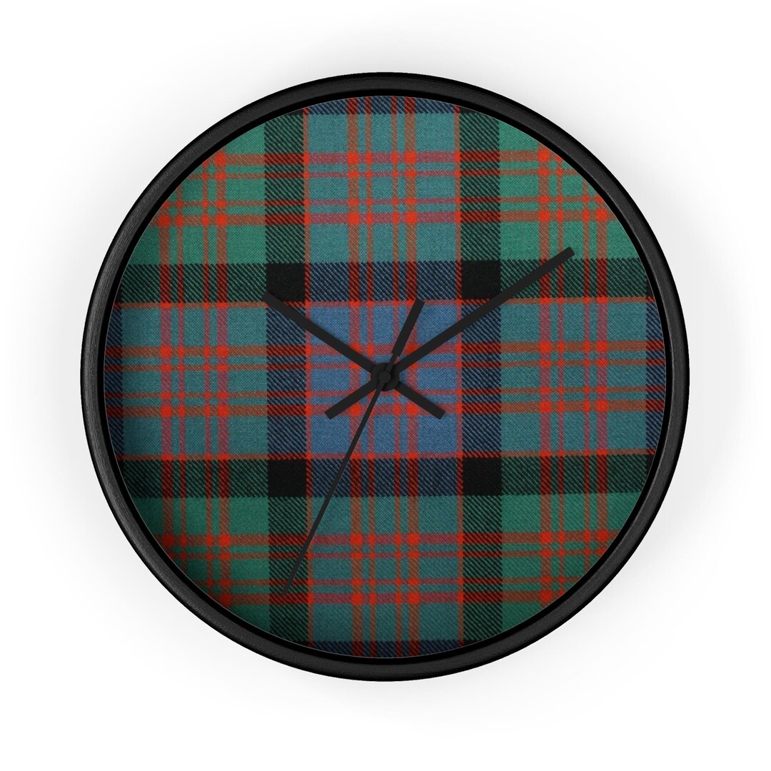 Macdonald Tartan Wall Clock - Etsy