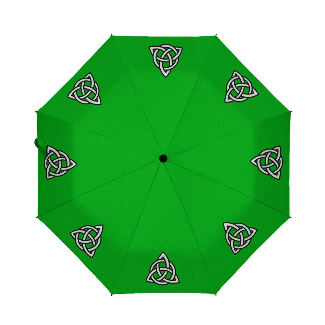 Irish Celtic Triquetra Knot Umbrella (irish Green) - Etsy