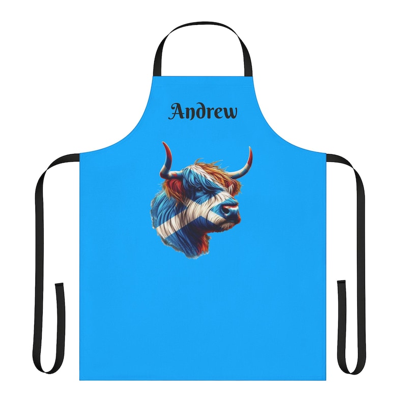 Scottish Highland Cow (personalized) Apron - Etsy