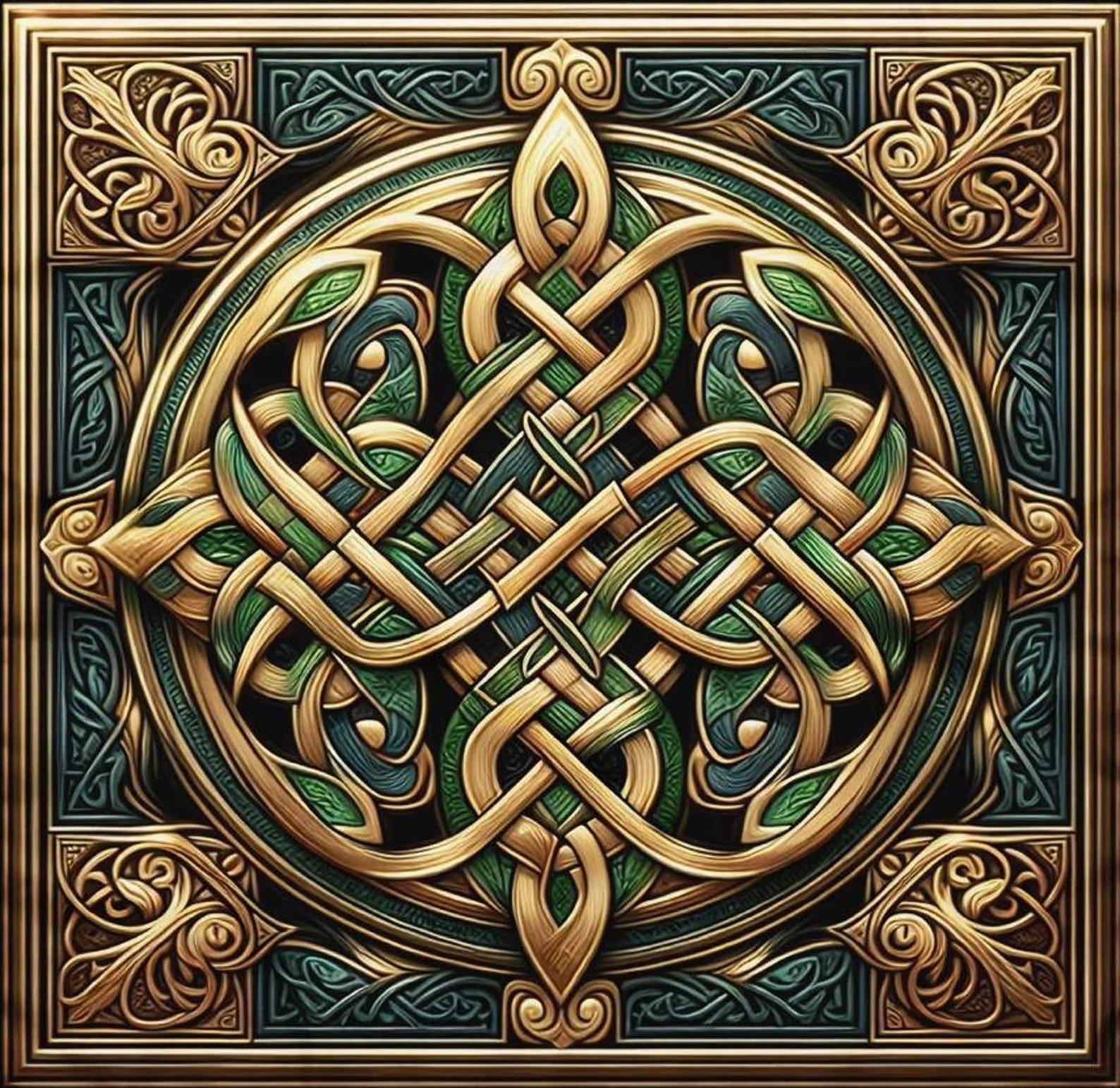 Irish Celtic Knot Bandana - Etsy