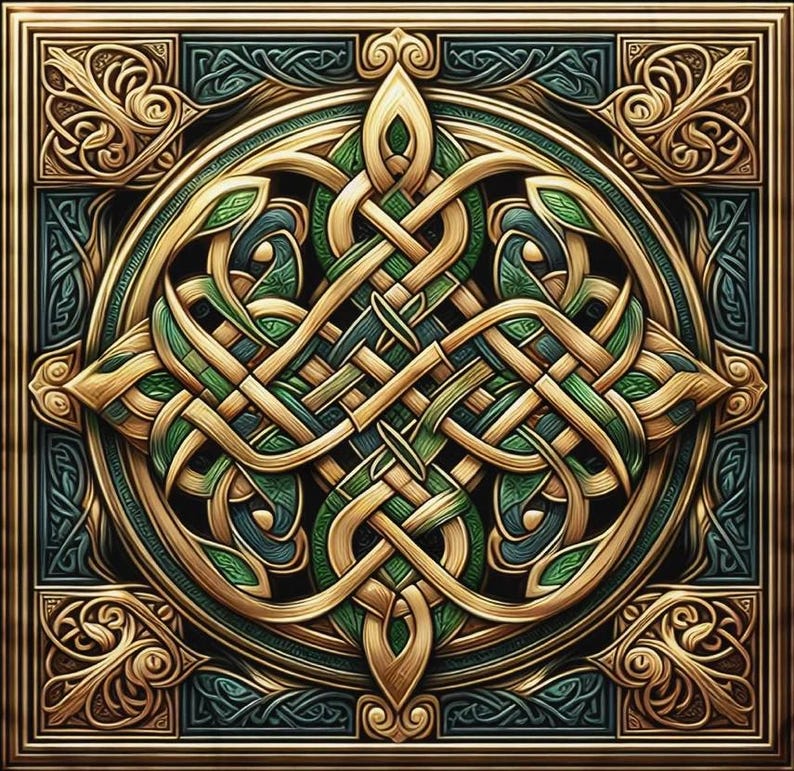 Irish Celtic Knot Bandana - Etsy