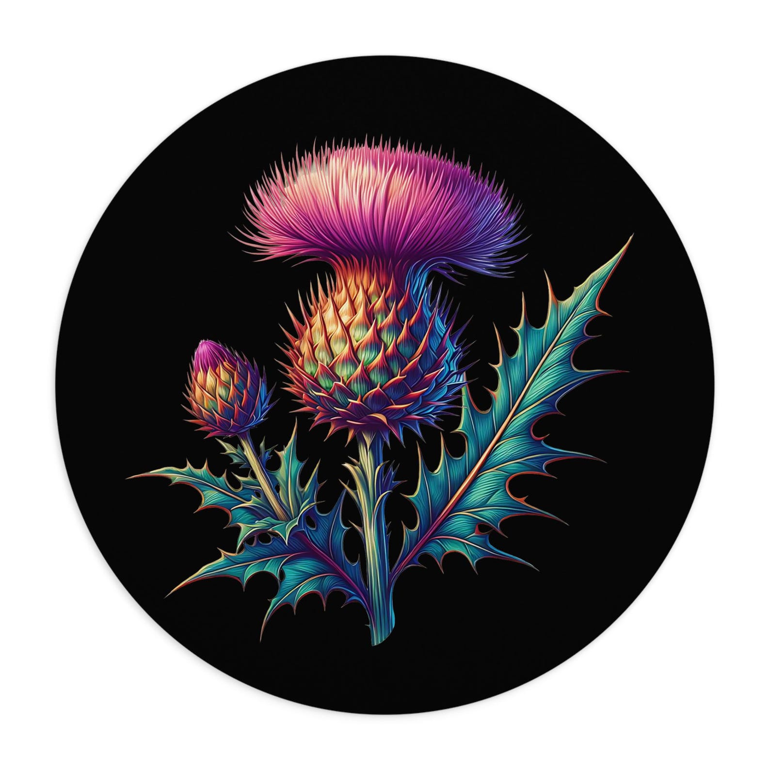 Scottish Thistle Mouse Pad - Etsy