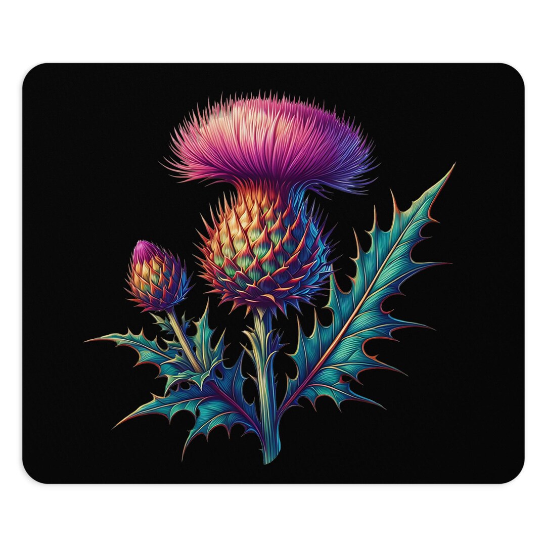 Scottish Thistle Mouse Pad - Etsy