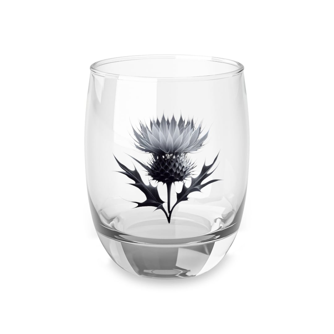 Scottish Thistle Whisky Glass - Etsy
