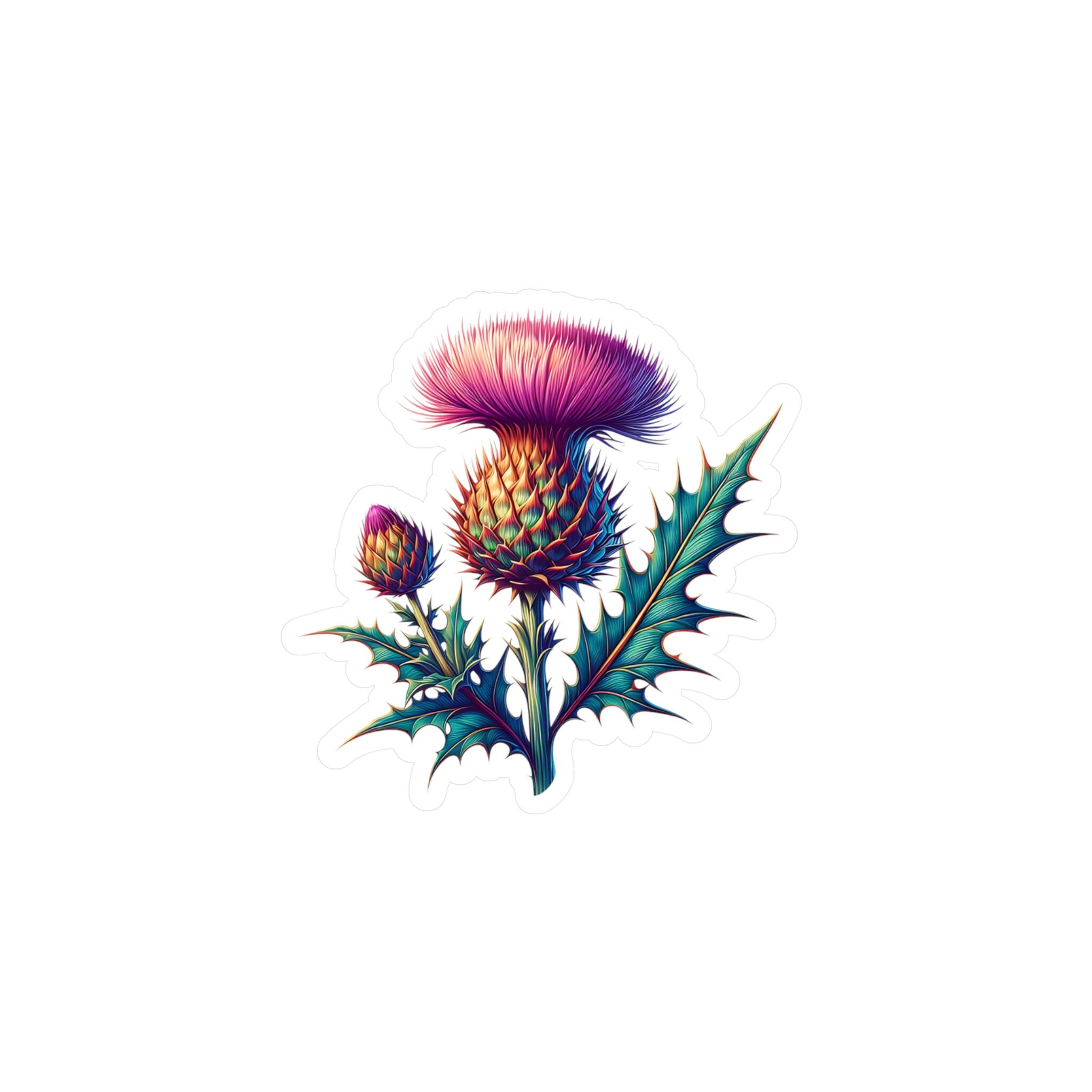 Scottish Thistle Vinyl Decal - Etsy