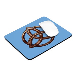 Celtic Triquetra Knot Mouse Pad (blue) - Etsy