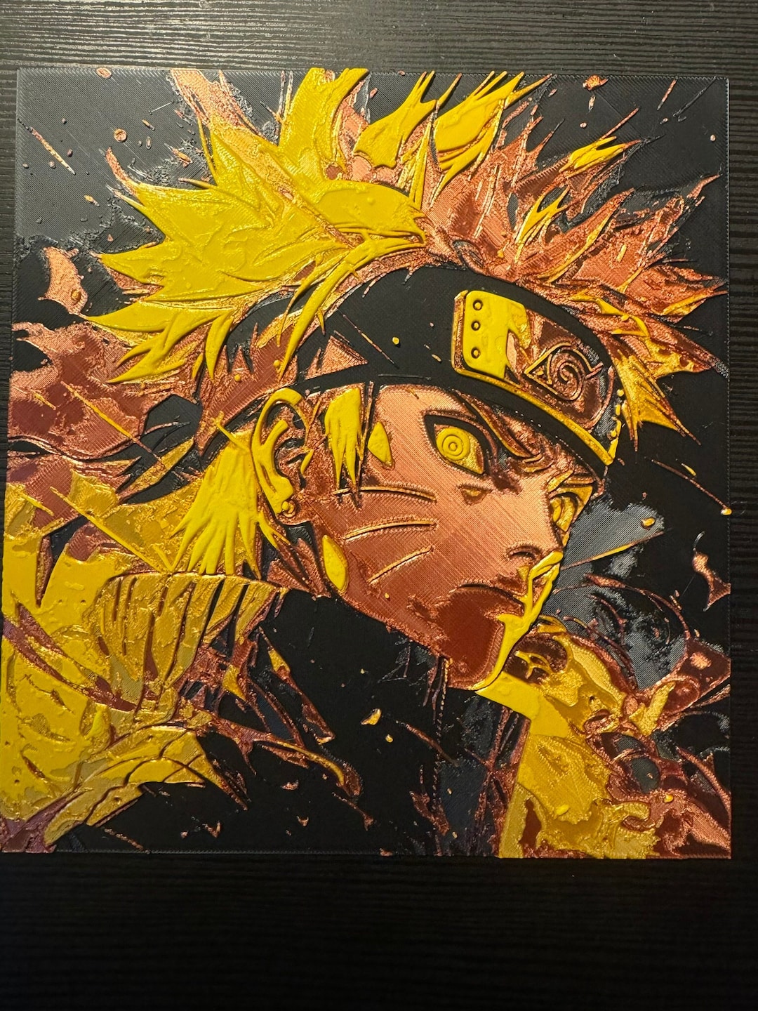 3D Printed Naruto Textured Art Painting Gift Ideas Best Gift - Etsy