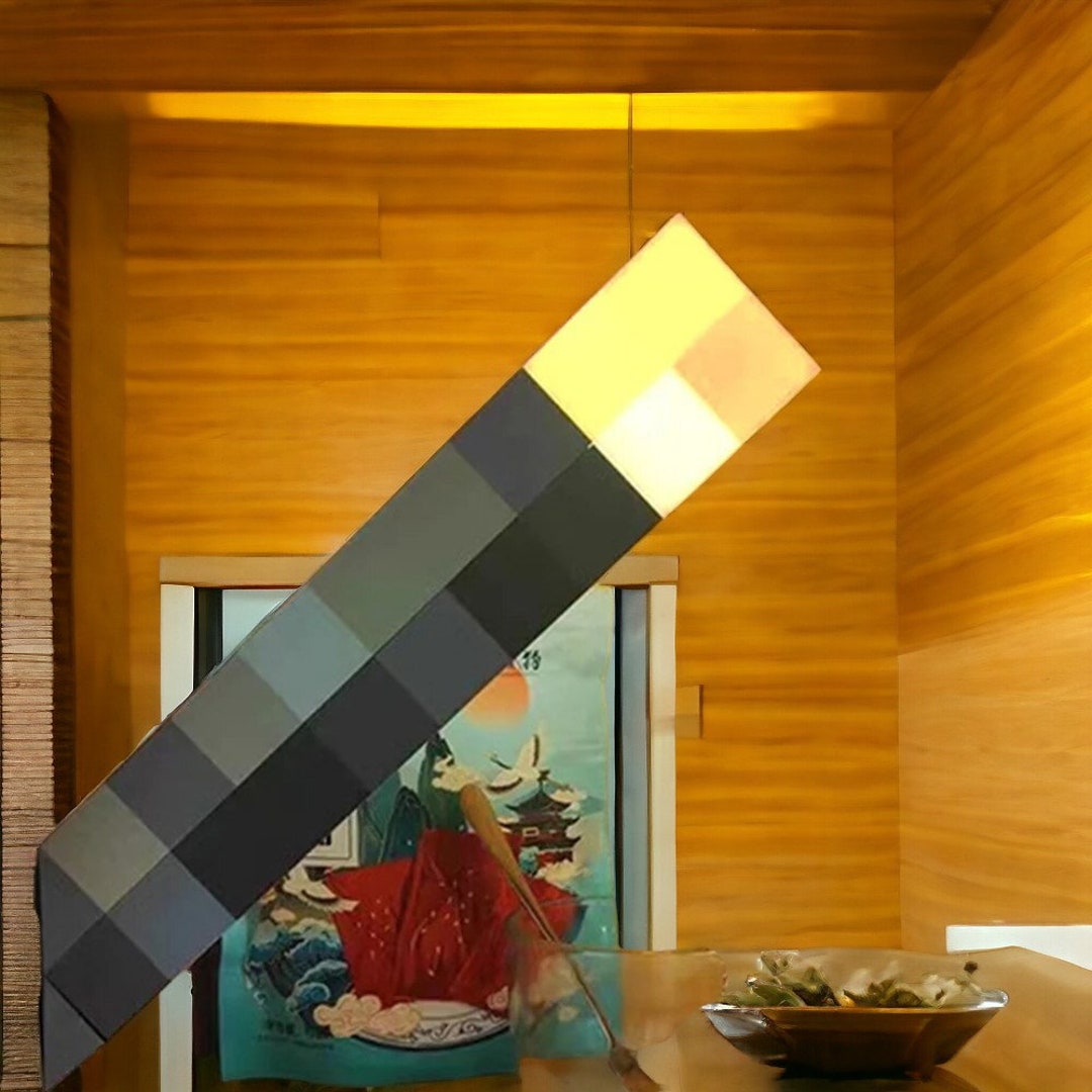 Decorative Minecraft LED Torch Lamp Ideal Night Light for Bedrooms the ...
