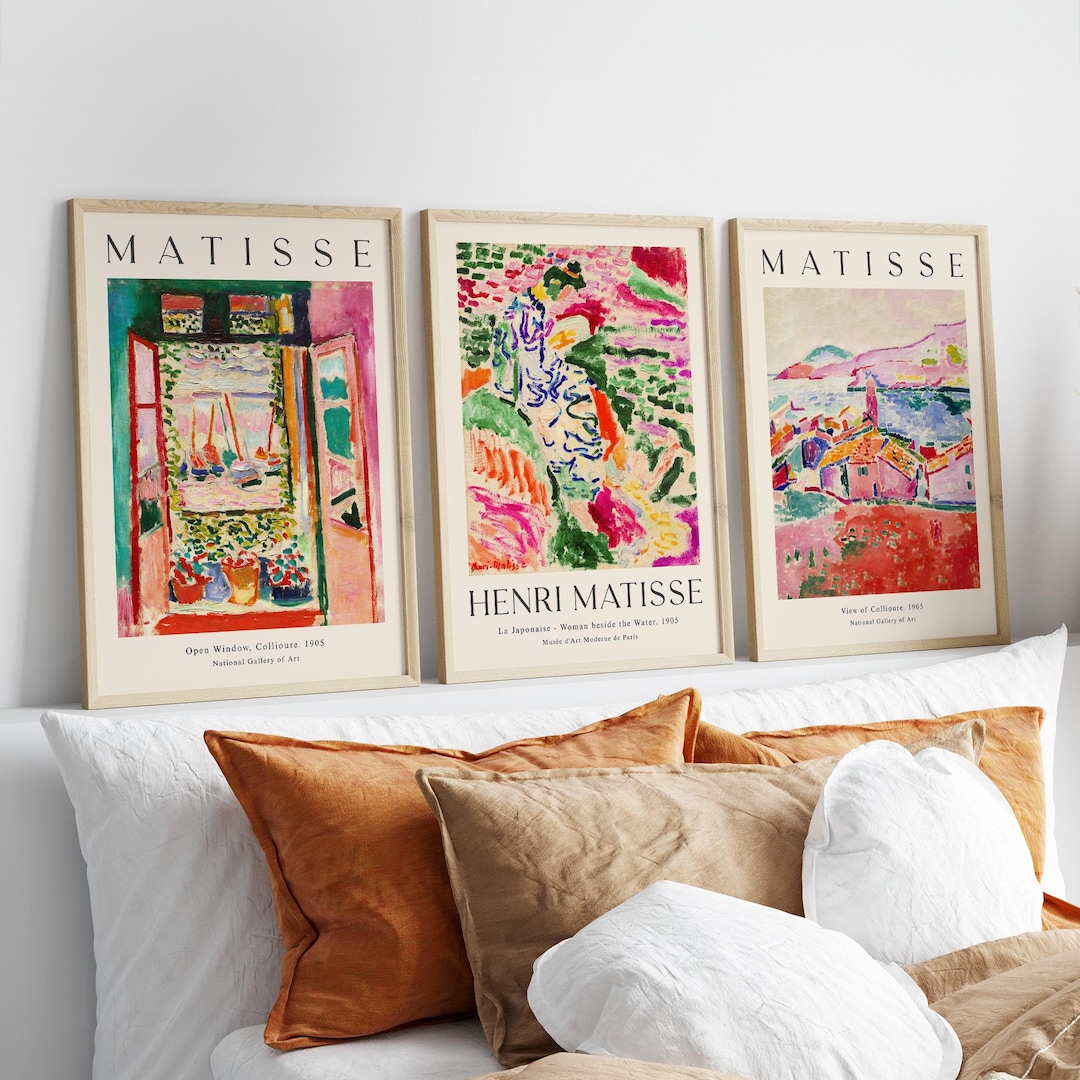 Matisse Print Set of 3, Matisse Wall Art, Matisse Poster, Gallery Wall ...