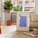 Linear Wavy Yves Klein Poster, Electric Blue Klif Minimal Print, Mid ...