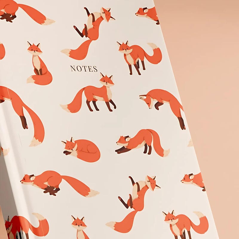 Fox Notebook - Etsy