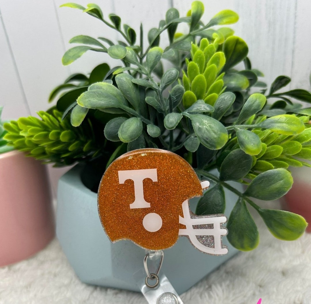 Football Inspired Helmet Interchangeable Badge/retractable Reel/id ...