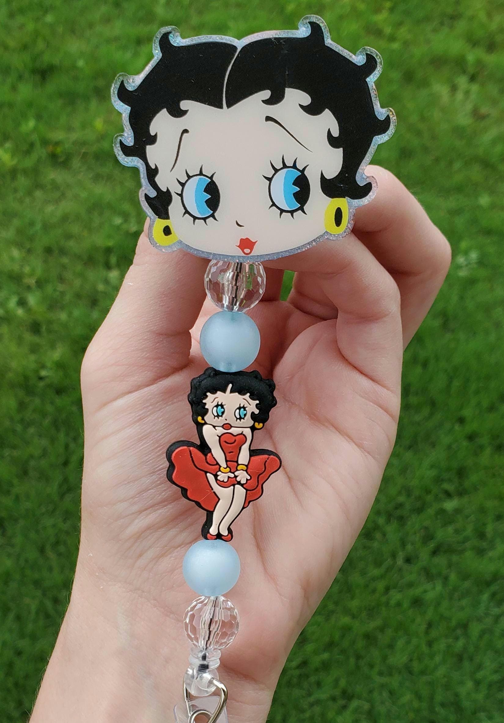 Lady Boop Interchangeable Badge/retractable Reel/id Holder - Etsy