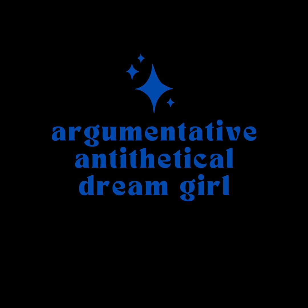 Argumentative Antithetical Dream Girl Sparkle Digital File - Etsy