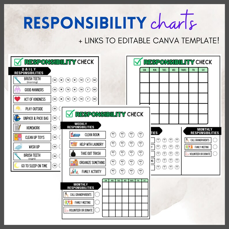 Kids Behavior System: Play Money, Rewards, Responsibility Chart ...
