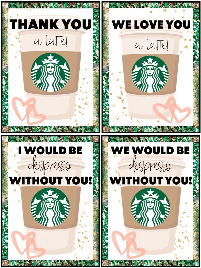 Starbucks Giftcard Notes - Etsy
