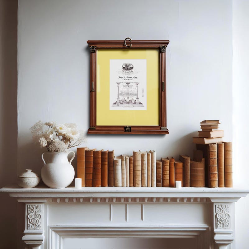 Masonic Certificate - Etsy
