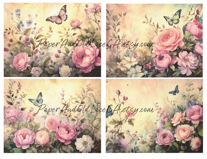 French Butterfly Garden - Etsy
