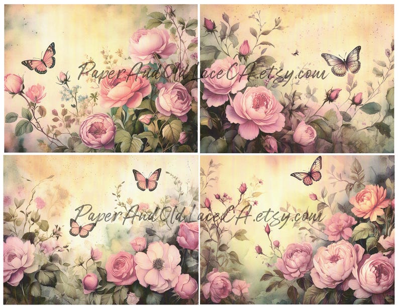 French Butterfly Garden - Etsy