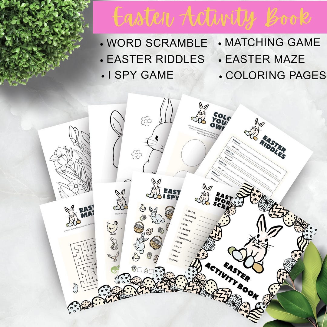Easter Activity Book With Coloring Pages - Printable Coloring Pages ...