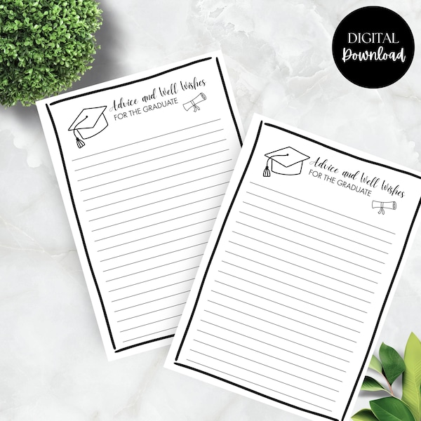 Graduation Advice Cards - Etsy