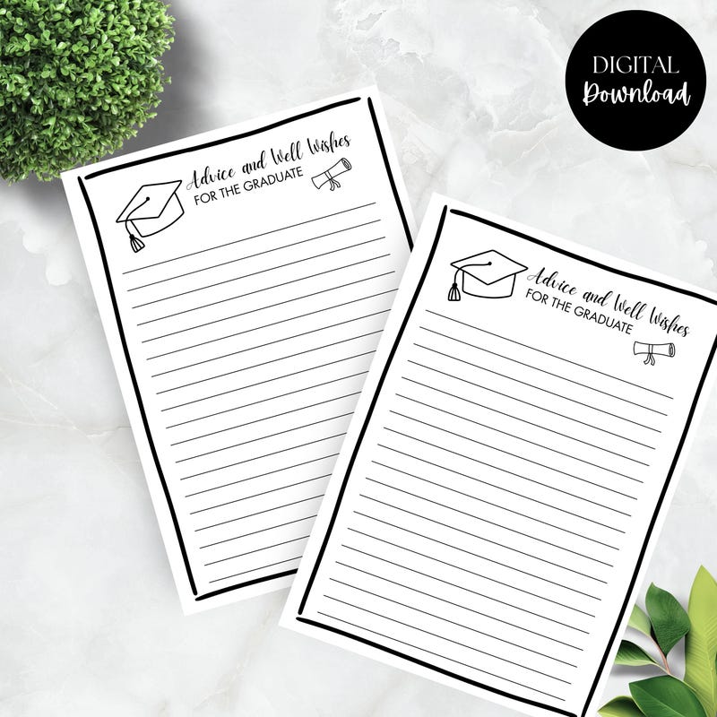 Graduation Advice Cards - Etsy