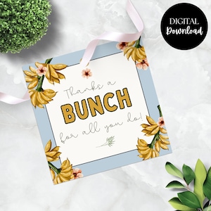 Thanks a Bunch Banana Stickers - Etsy