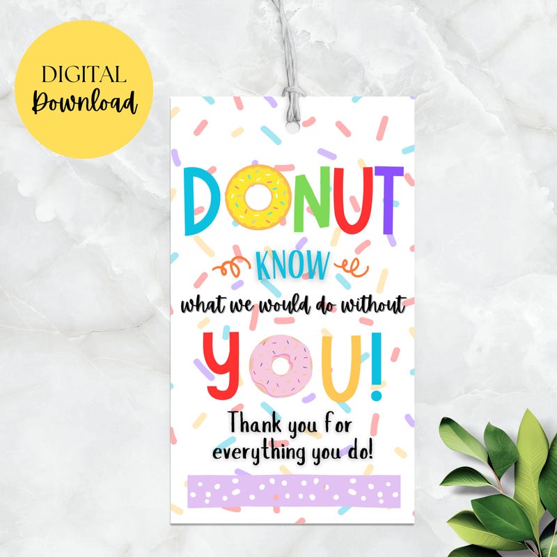 Donut Thank You - Etsy