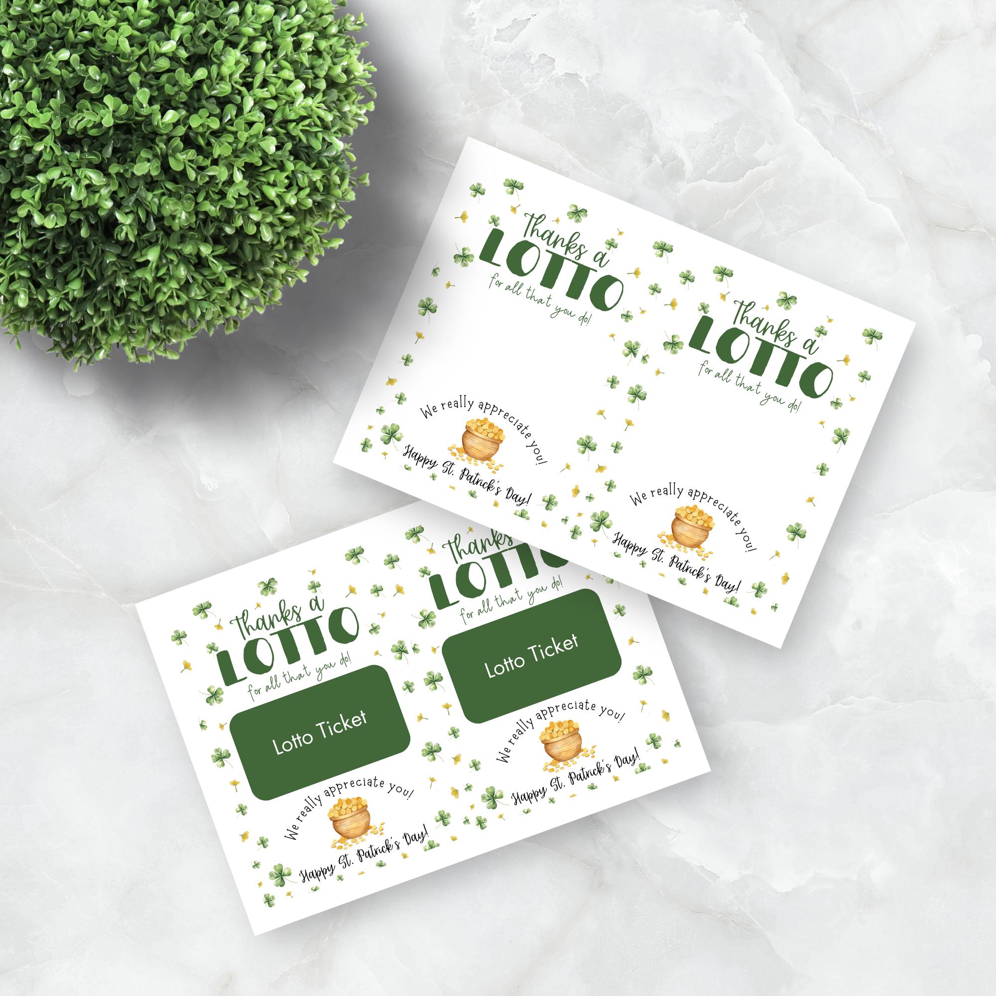 Thanks A Lotto for All You Do We Really Appreciate You Gift Tag Holder ...