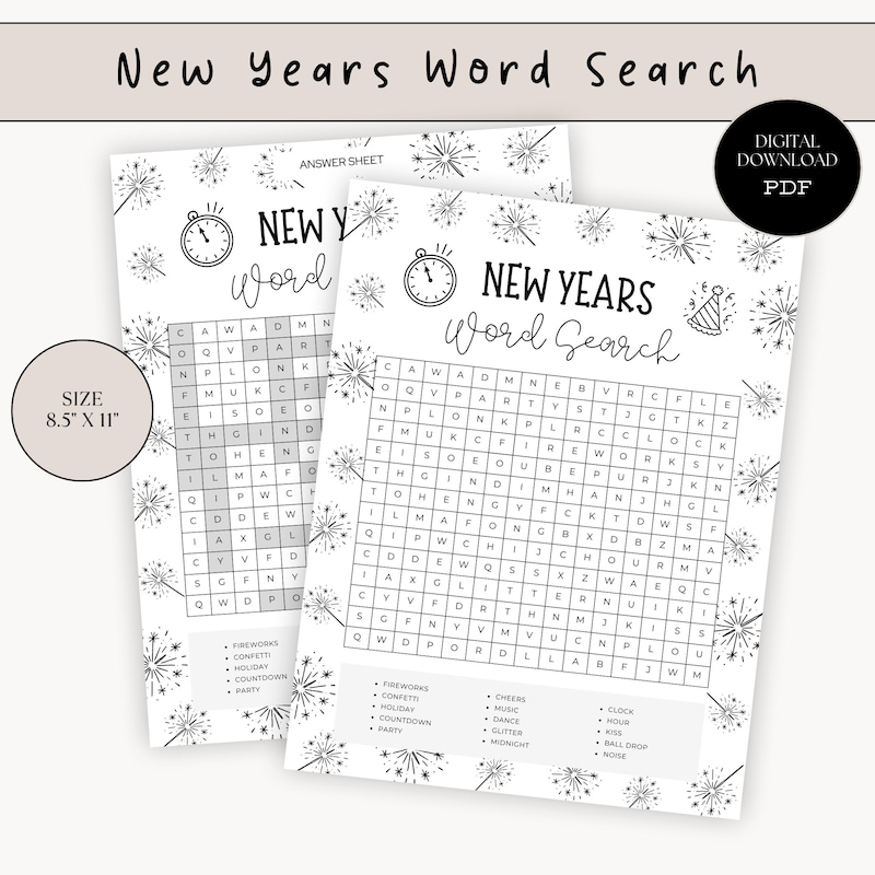 2026 Word Search - Etsy