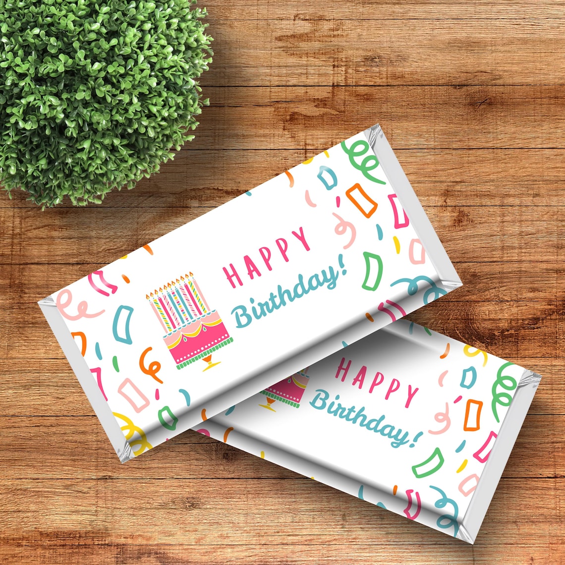 Happy Birthday Candy Bar Wrapper Printable (PDF) - Etsy