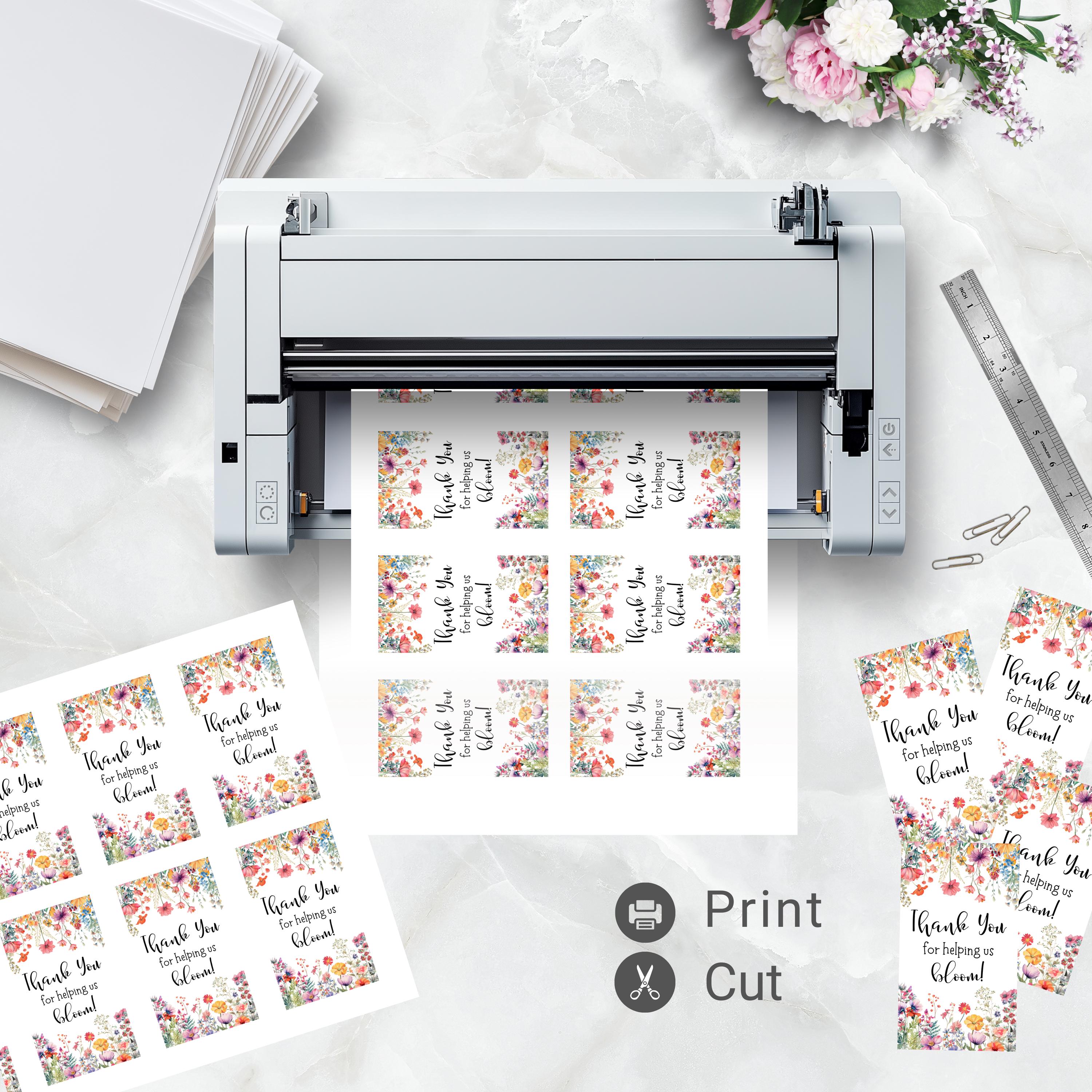 Floral Teacher Appreciation Gift Tag: Thank You for Helping Us Bloom ...