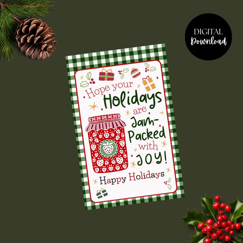 Holiday Jam Labels - Etsy