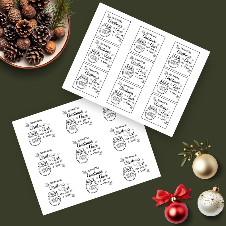 Christmas Gift Tag Printable / Spreading Christmas Cheer One Jar at a ...