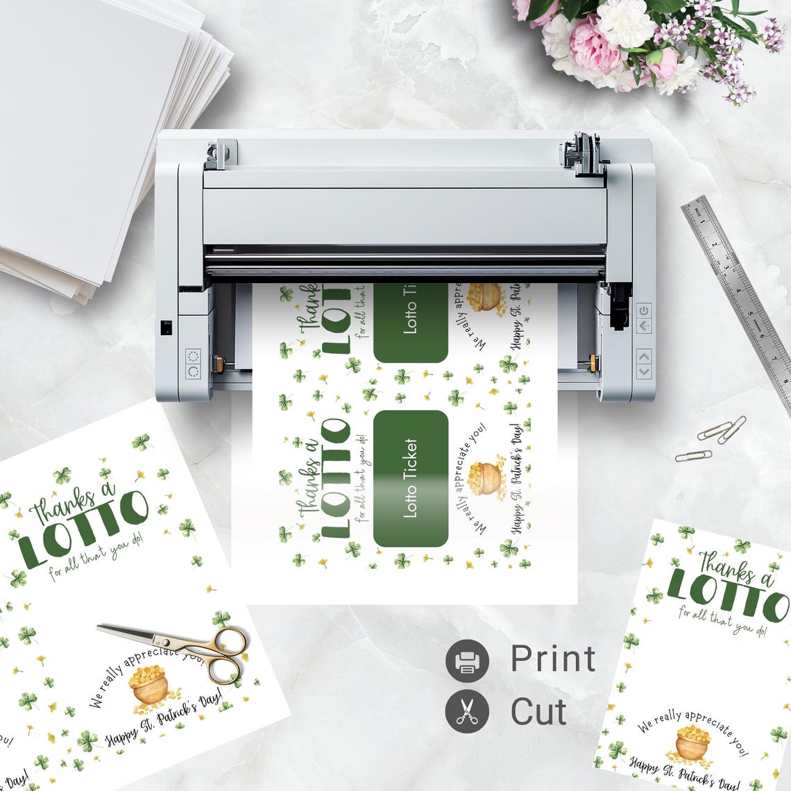 Thanks A Lotto for All You Do We Really Appreciate You Gift Tag Holder ...