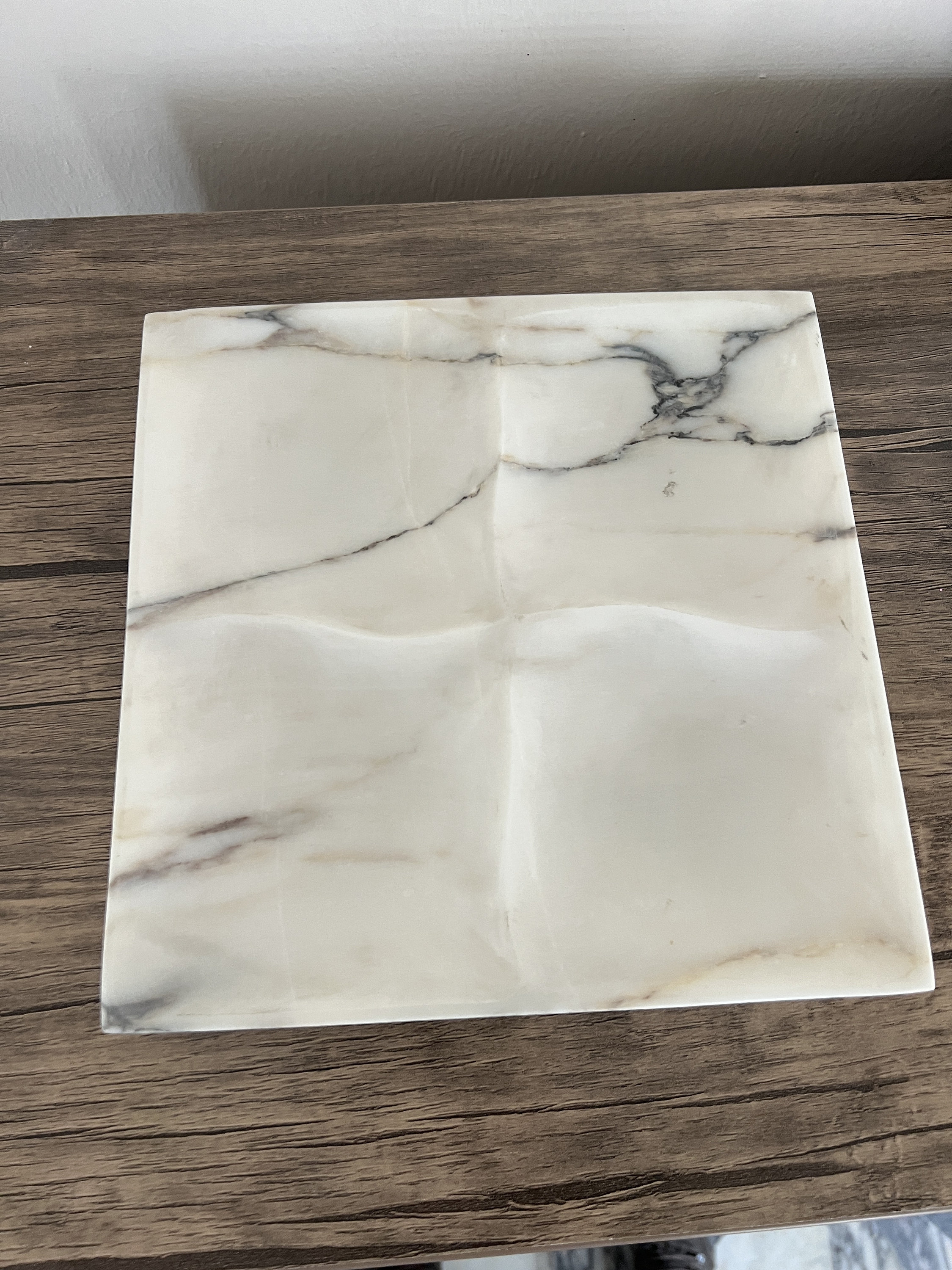 White Side Marble Fruit Plate, Marble Serving Board, Modern Marble Bowl, Decoration & Cake ...