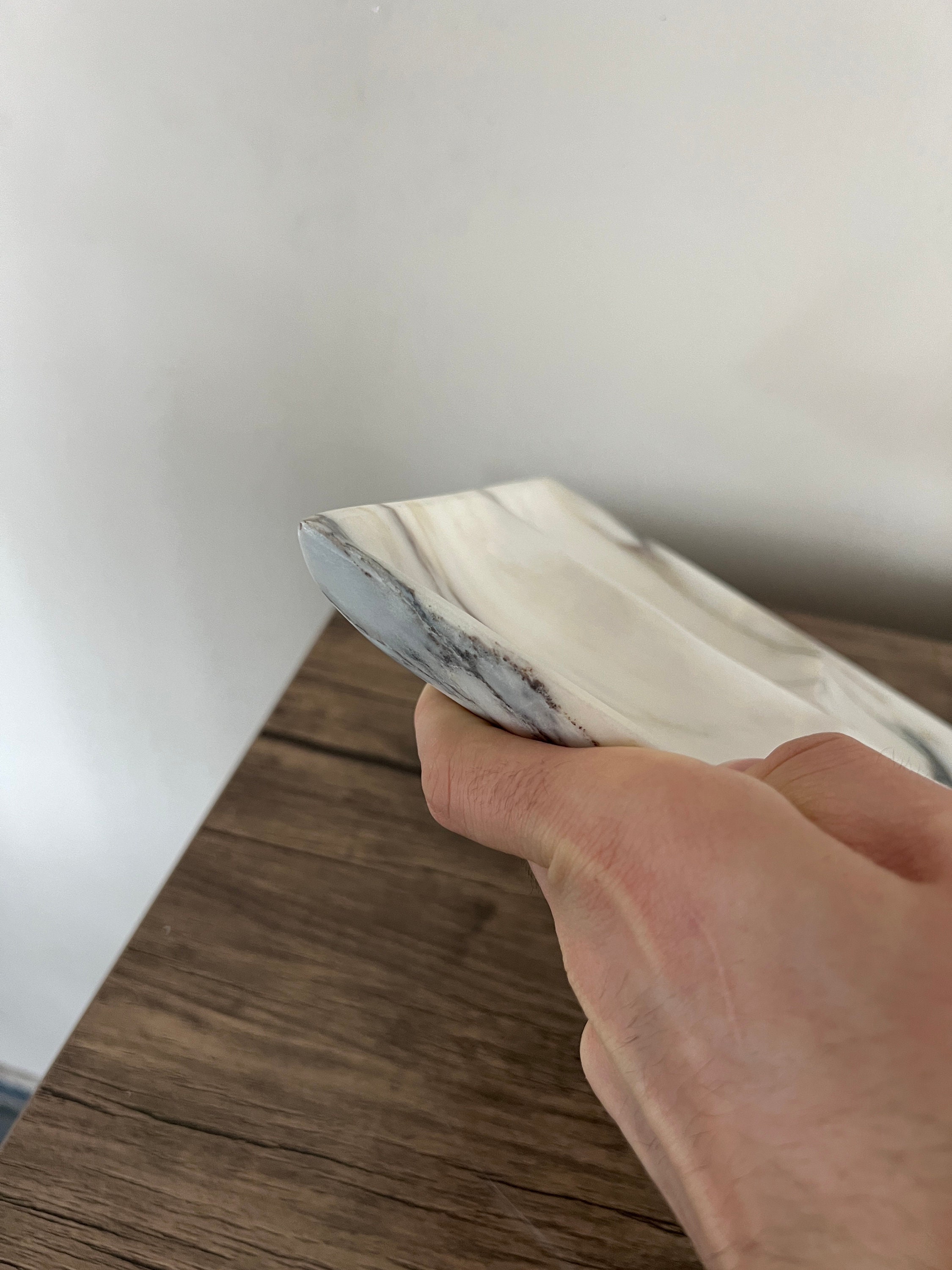 White Side Marble Fruit Plate, Marble Serving Board, Modern Marble Bowl, Decoration & Cake ...