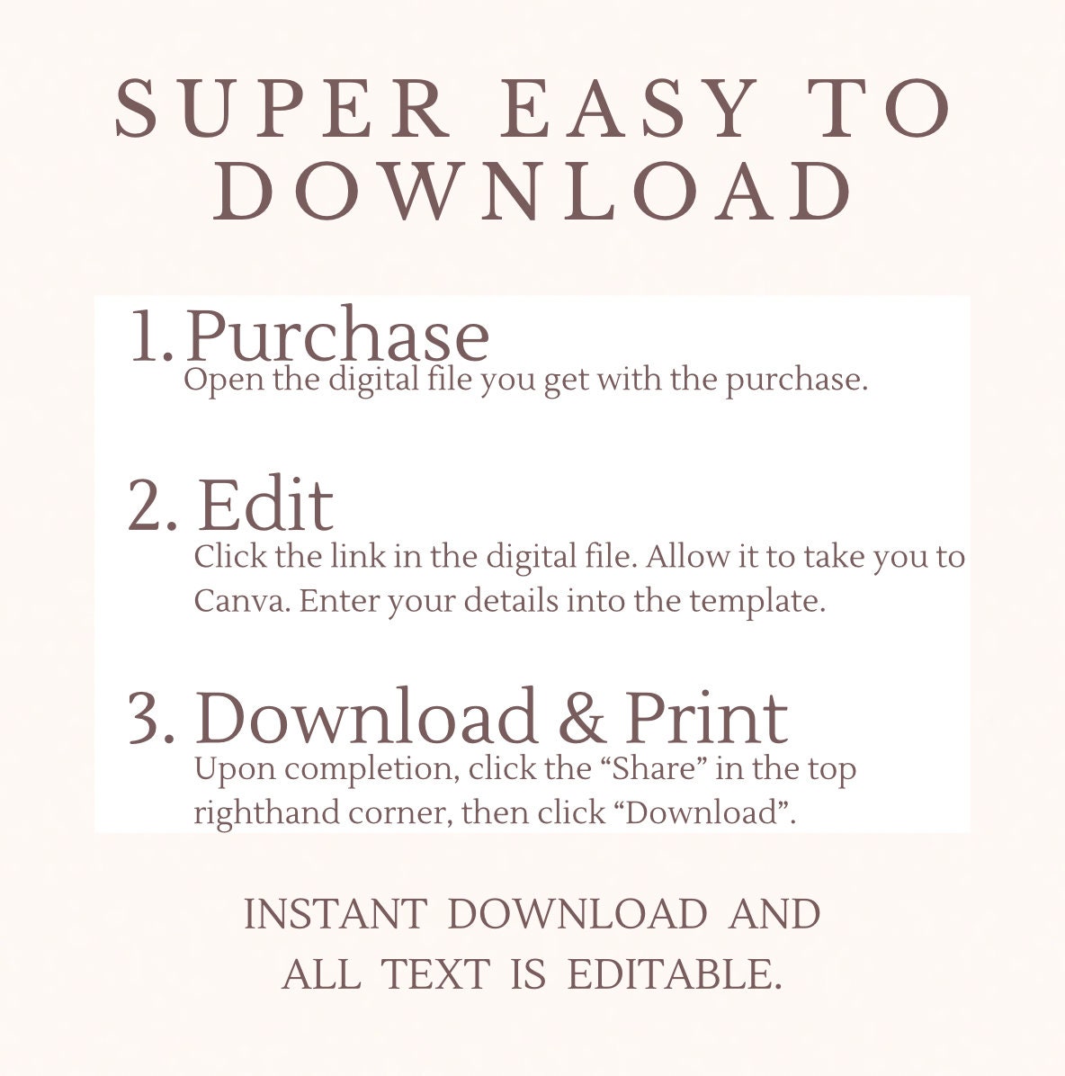 Editable Bar Menu Template - Etsy