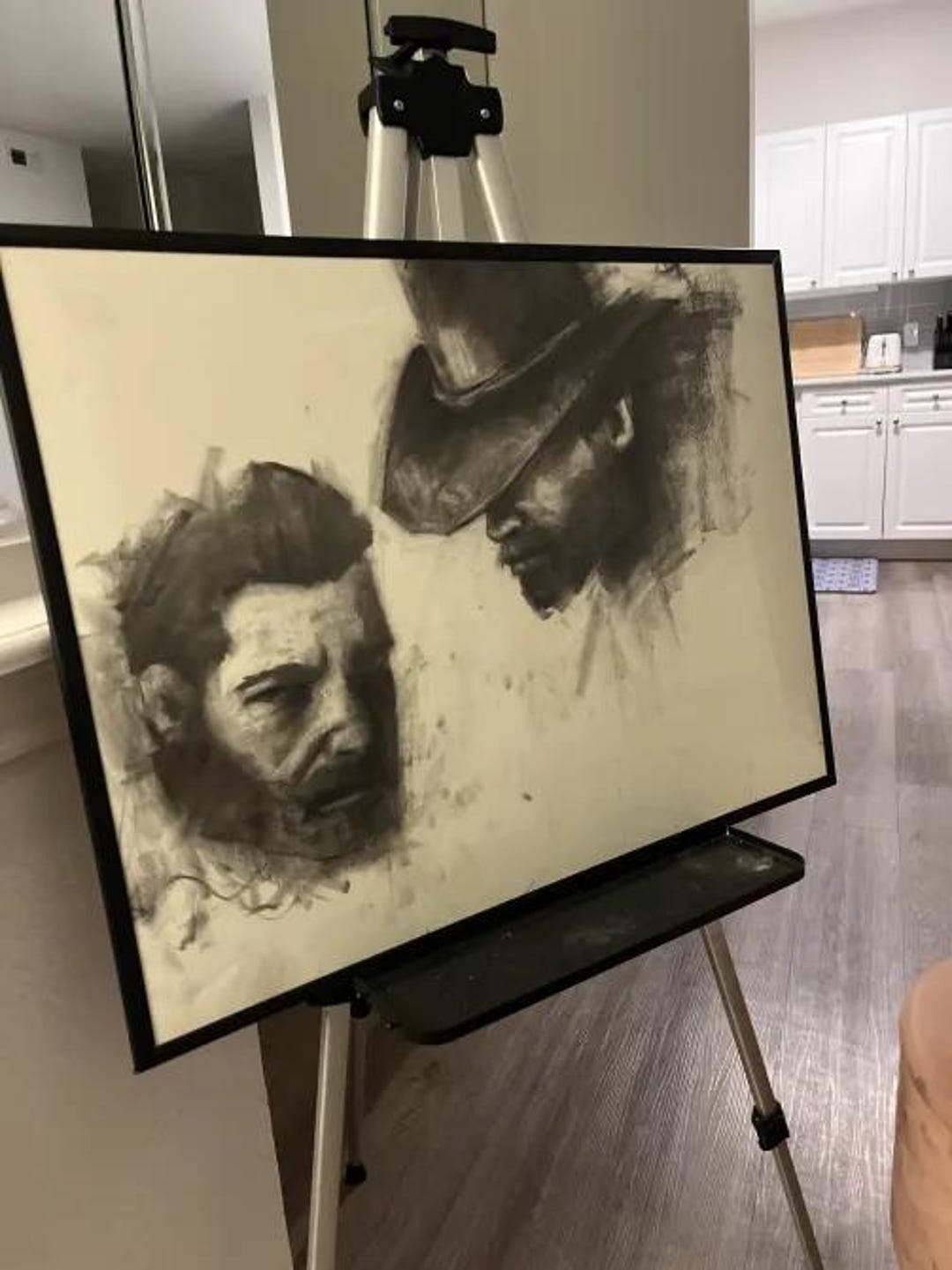 Framed Original Arthur Morgan Portrait Wall Art Video Game Art Red Dead ...