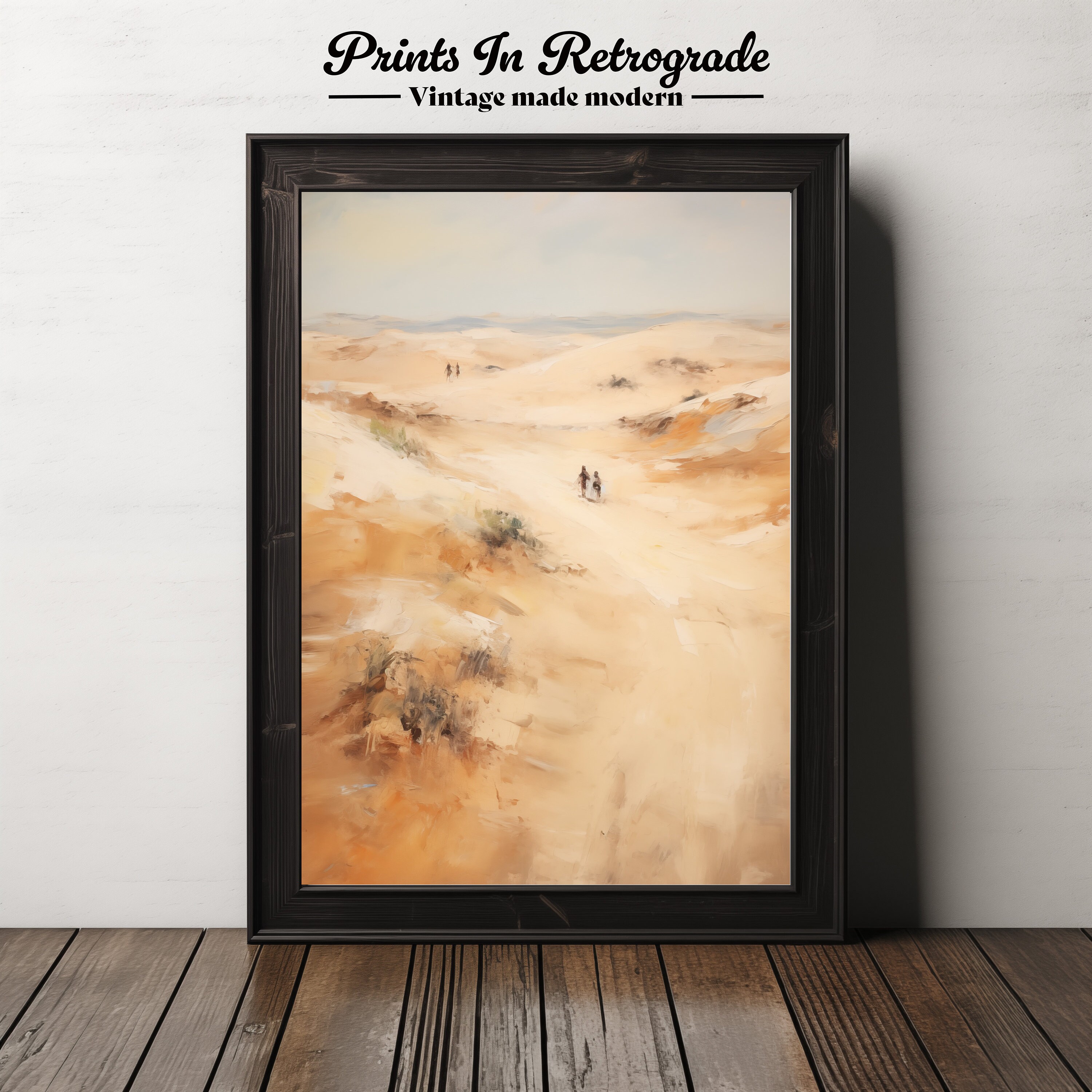 Sand Dune Walkers Digital Print - Oil Painting Family Trip - Printable ...