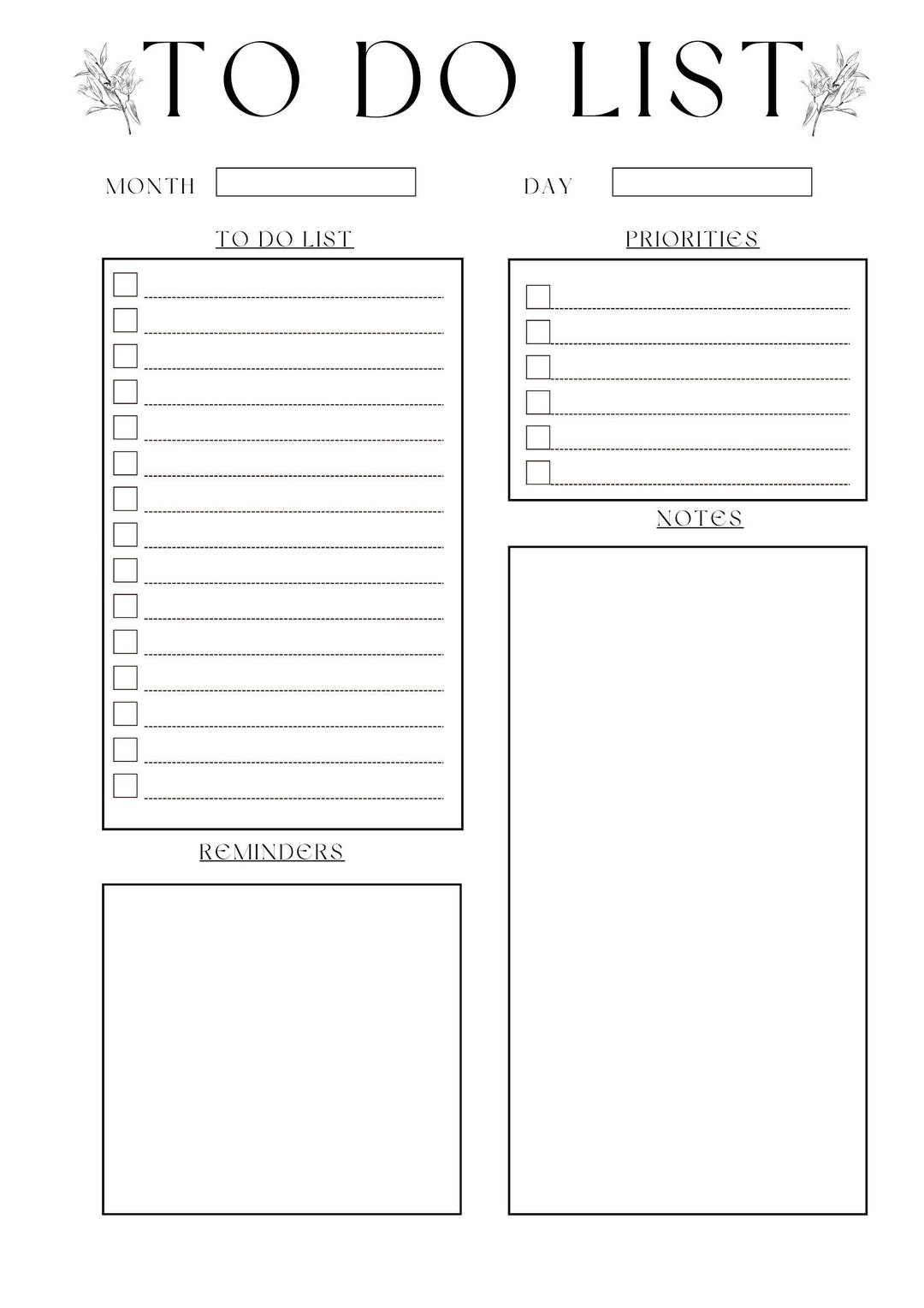 To-do List Printable PDF - Etsy