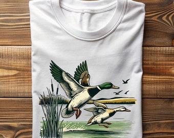 Mallard Ducks Shirt, 90s Waterfowl Duck Shirt, Vintage Duck Shirt ...