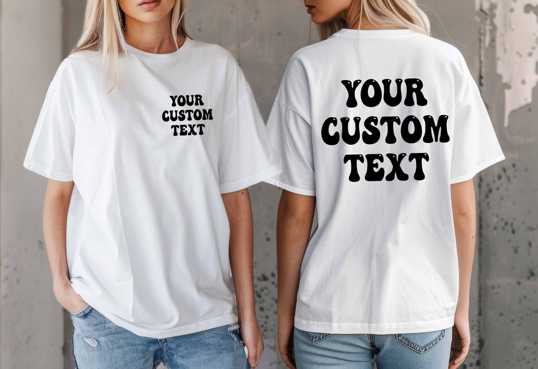 Your Text Custom Pocket Size Shirt, Custom Text Shirt, Your Text Here ...