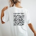 Custom QR Code Shirt, Custom Text Shirt With Qr Code Shirt ...