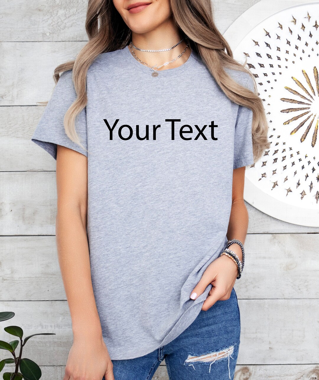 Custom Your Text Shirt, Personalized Shirt, Your Text T-shirt, Your ...