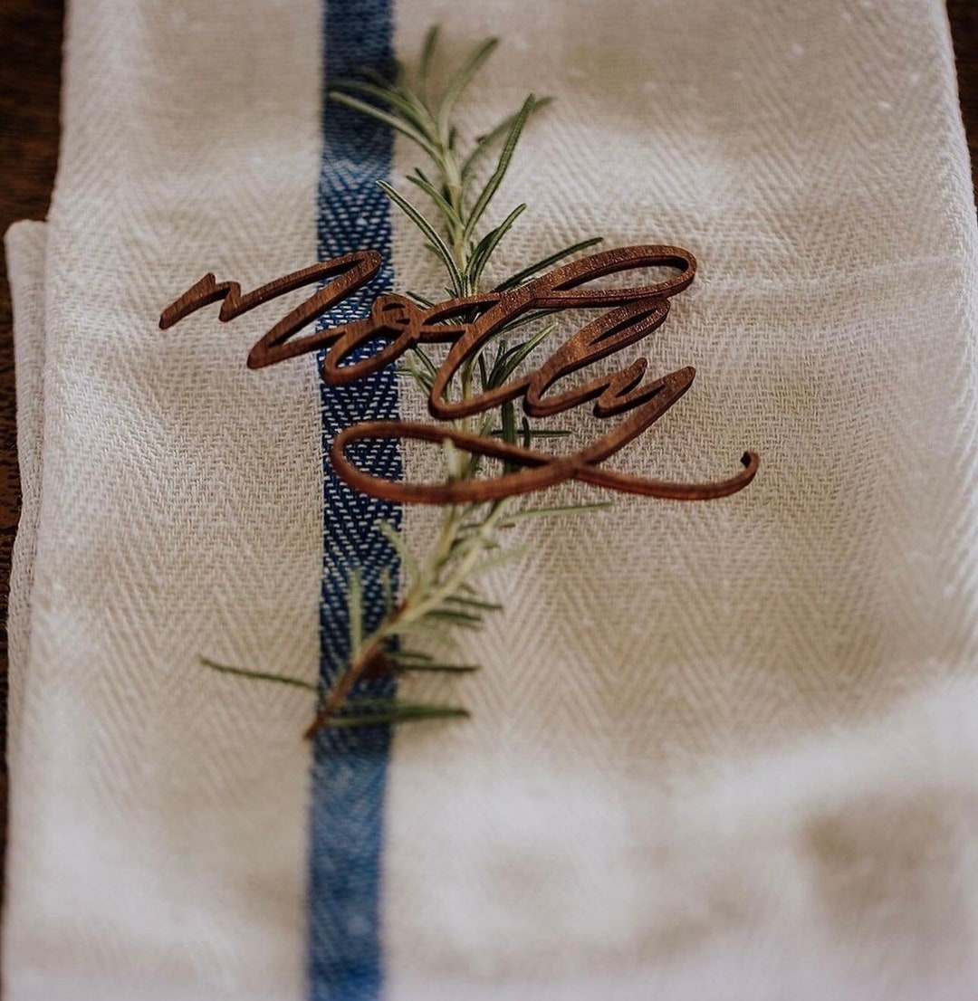 Custom Name Cutout Place Cards - Seating - Reception - Weddings ...