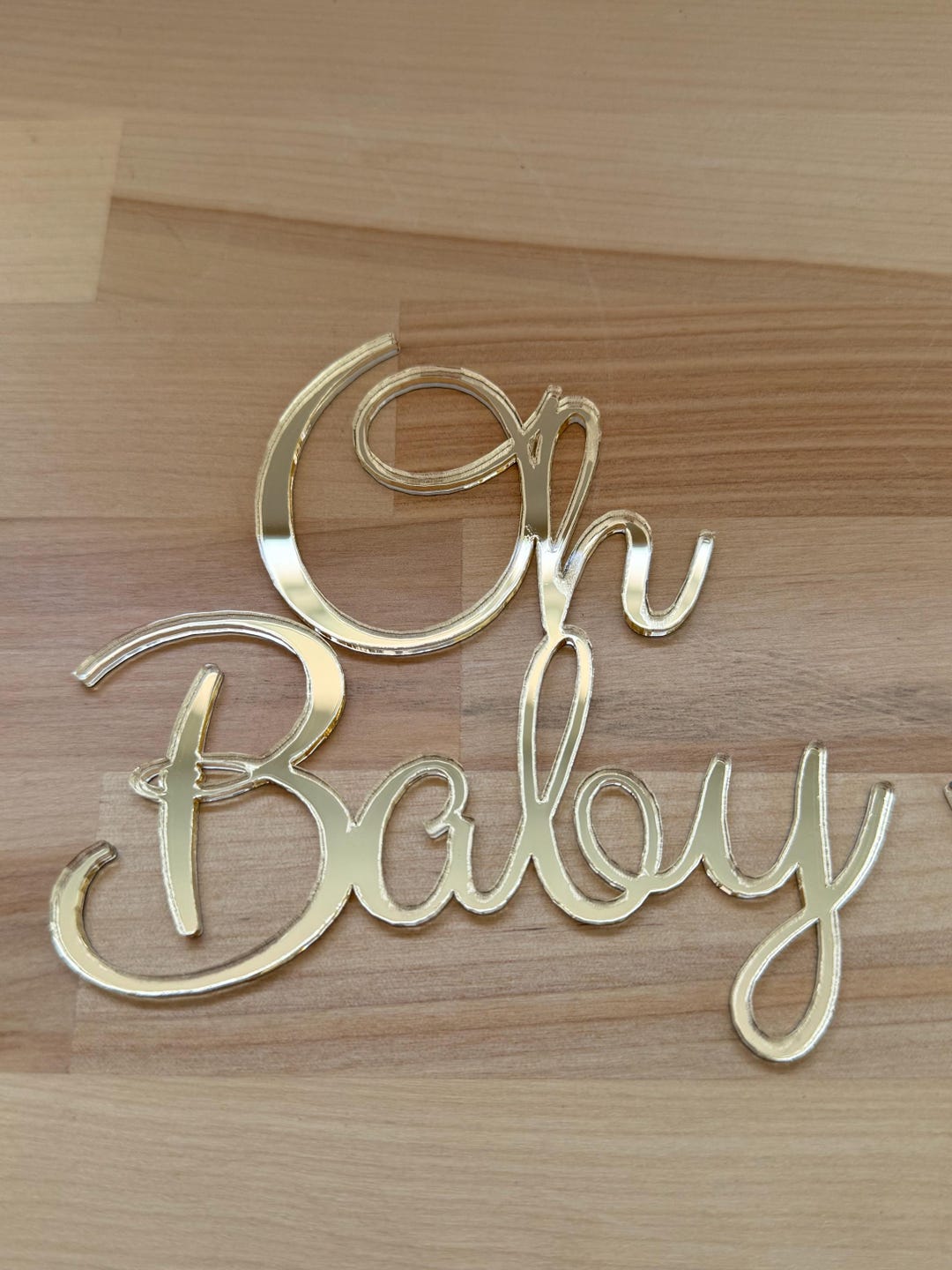 Oh Baby Cake Topper - Baby Shower - Acrylic - Etsy