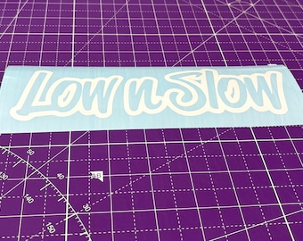 Low and Slow SVG, Tattoo Text PNG, Car Decal, Low & Slow Vector ...